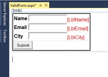 Validate ASP.NET Form Using JavaScript